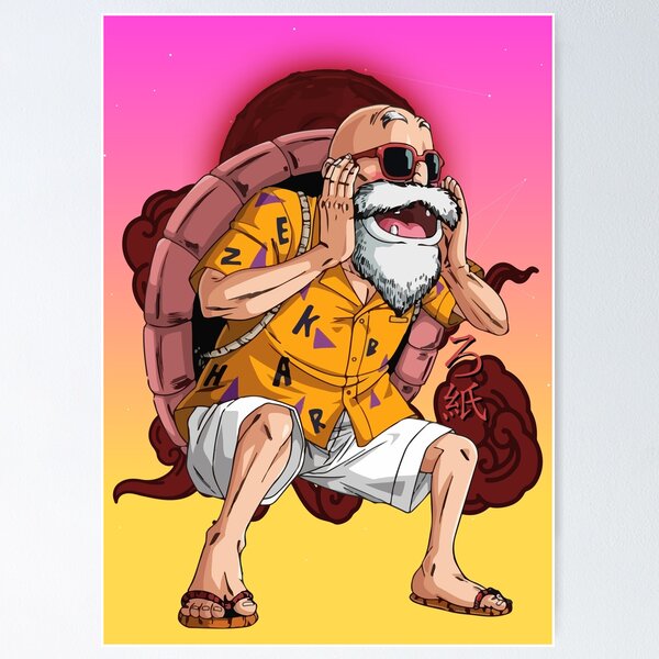 "Master Roshi - Dragon Ball" Poster for Sale by reelanimedragon | Redbubble