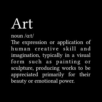 "Art Definition" Art Print for Sale by milacb | Redbubble