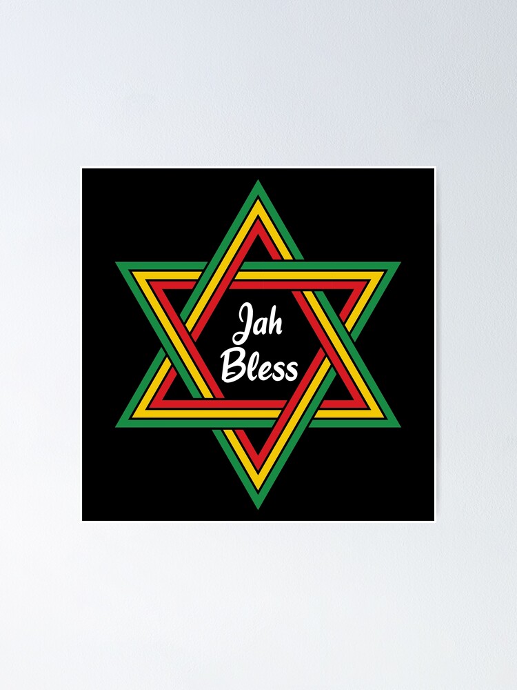 "Jah Bless David Star" Poster for Sale by RastaMerch | Redbubble