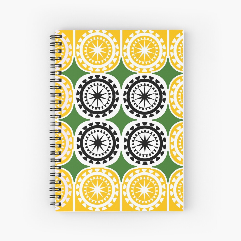 "Abstract geometric Tile pattern" Spiral Notebook for Sale by ...