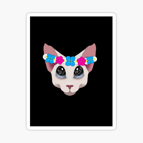 "Bingus Flower Crown" Sticker for Sale by EmbersArtIGuess | Redbubble