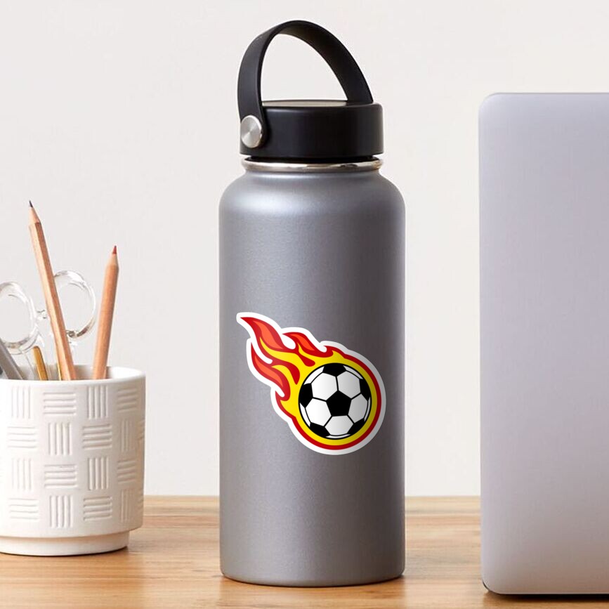 "Soccer Ball On Fire" Sticker for Sale by Garaga | Redbubble