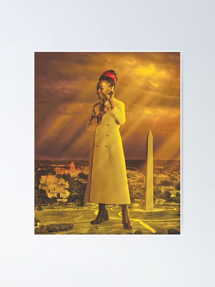 "Amanda Gorman - The Hill We Climb Digital Art" Poster by ...