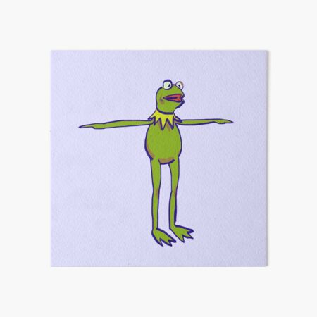 Lámina rígida «Dibujo a kermit la rana posando en t para afirmar el ...