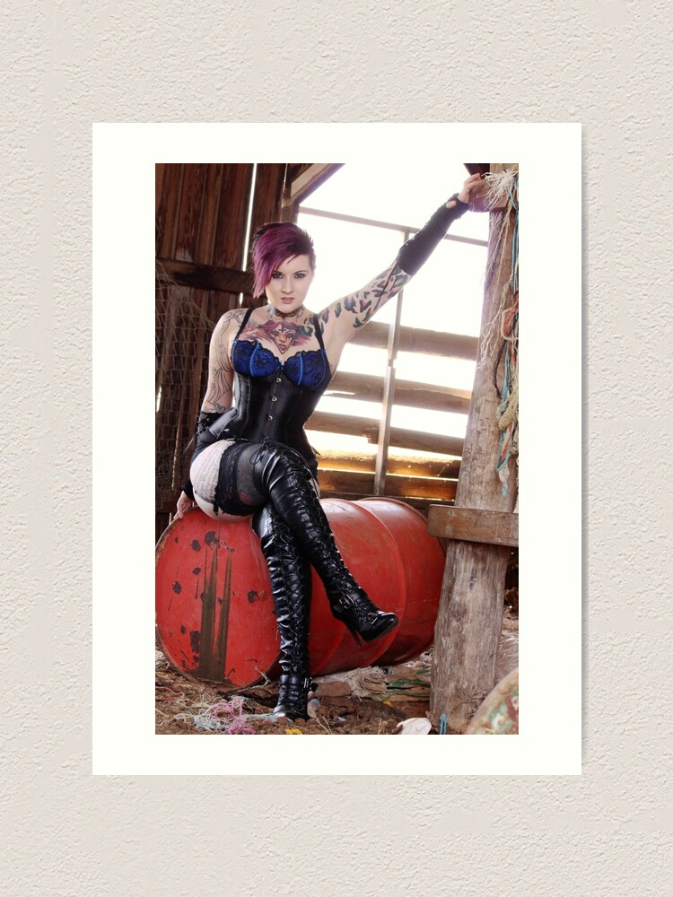 "Little Miss Ink'd " Art Print by EmpressEyrie | Redbubble