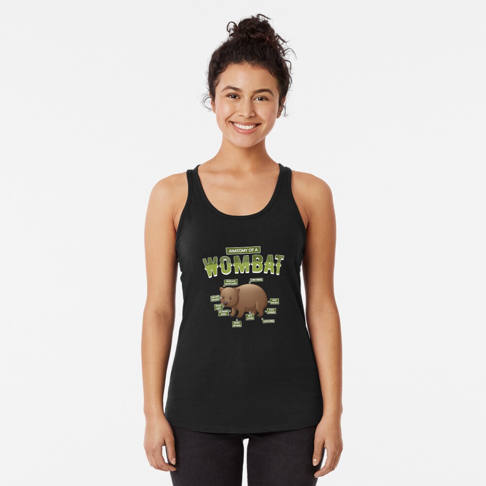 "Anatomy of a Wombat - cute and fun animal tees." Sticker for Sale by ...