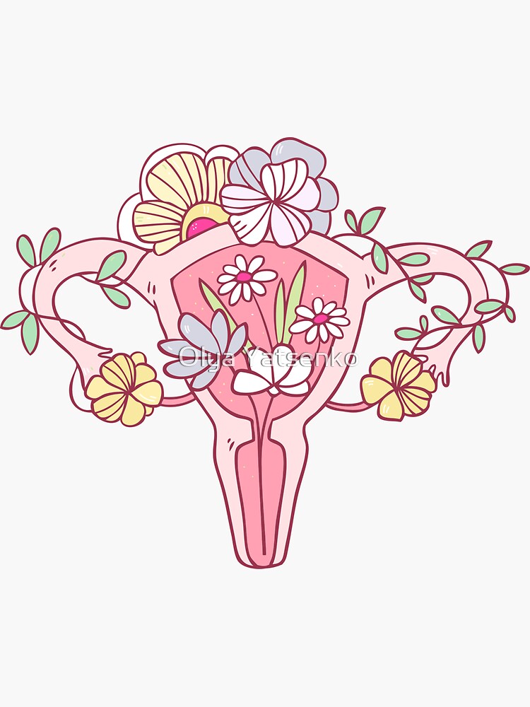 "Floral Woman Uterus" Sticker for Sale by olarty | Redbubble