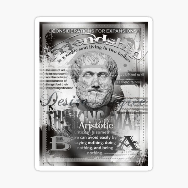"ARISTOTLE" Sticker for Sale by arteology | Redbubble