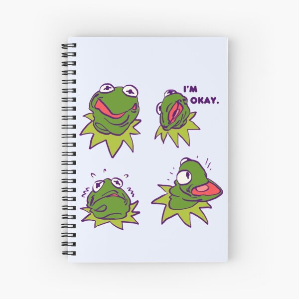 "I draw various kermit the frog faces. kermit is doing okay, mostly ...