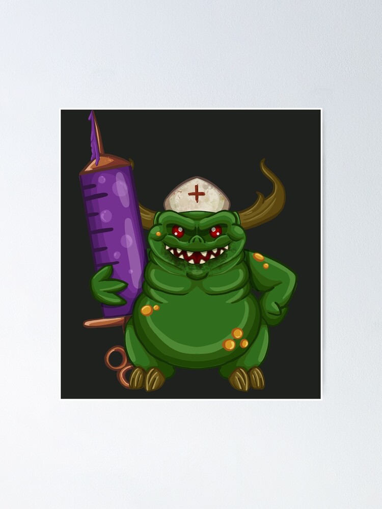 "Nurgling Nurse" Poster by BearlyPainted | Redbubble