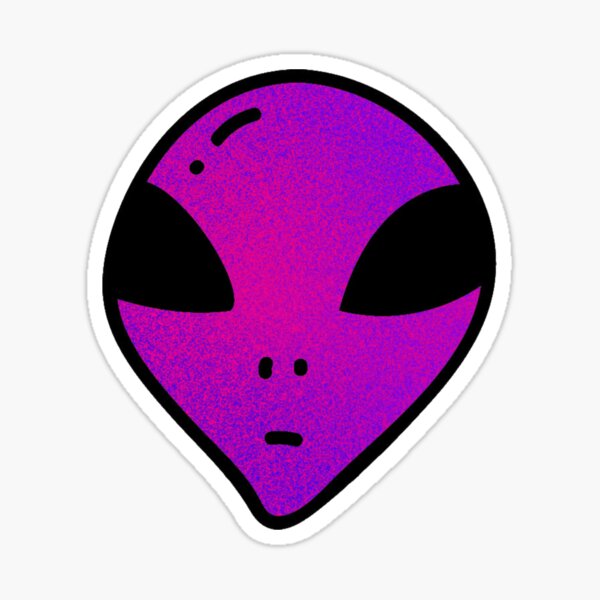 "Purple alien" Sticker for Sale by isaangel | Redbubble