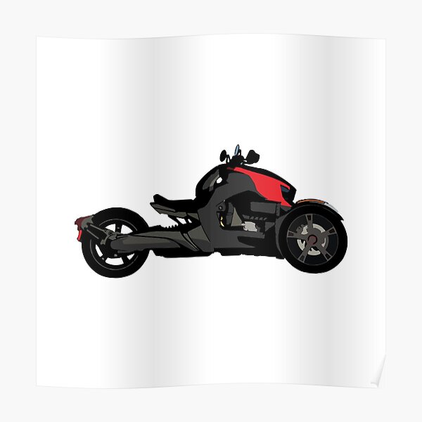 "Can-Am Ryker Red" Poster by WiredDesigns | Redbubble