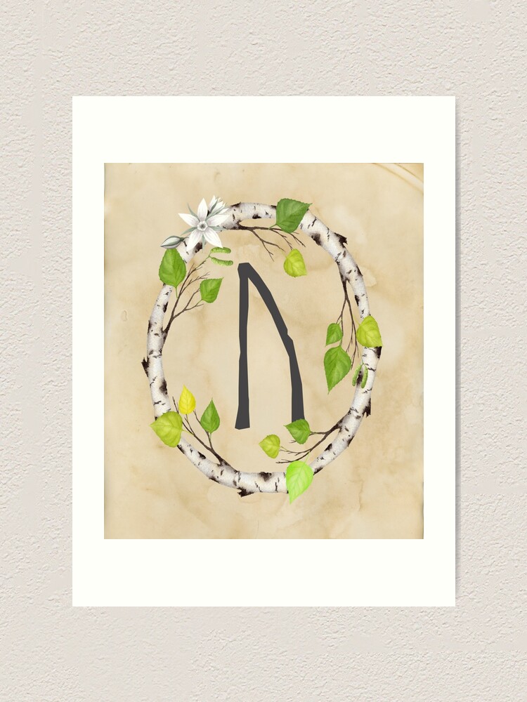 "Uruz Rune | Elder Futhark Norse Runes Alphabet" Art Print for Sale by ...