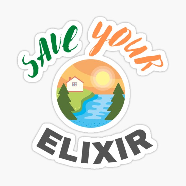 "holy river water- lets save water" Sticker for Sale by InstyleofVivek ...