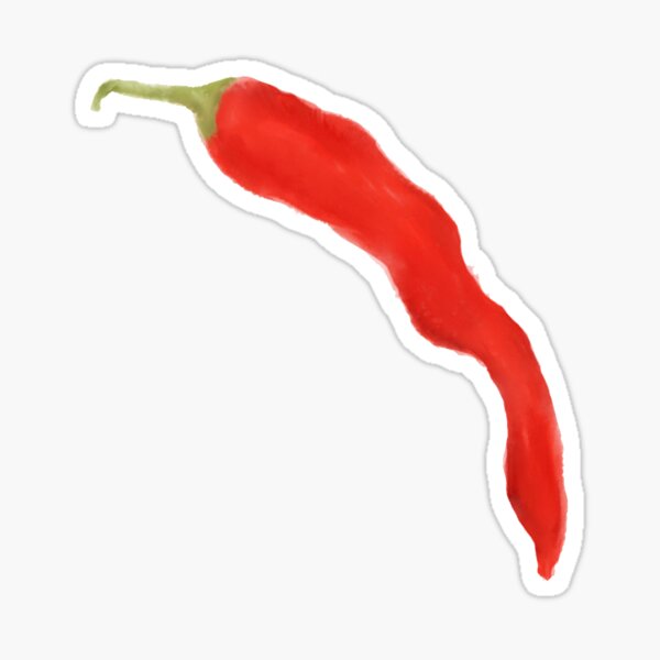 "chilli pepper" Sticker by thehat24 | Redbubble