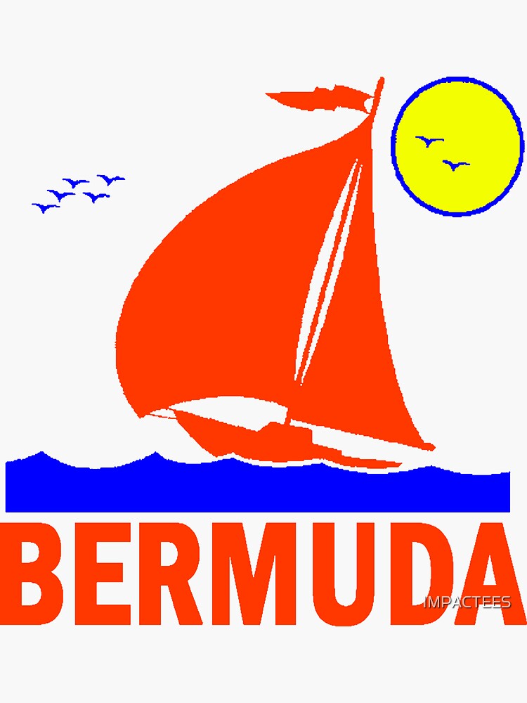 "BERMUDA" Sticker by IMPACTEES | Redbubble