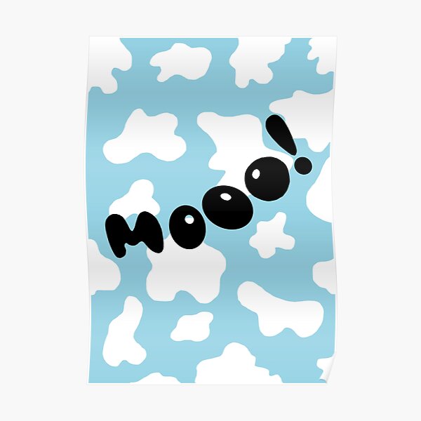 Póster «Doja Cat Mooo! Póster inspirado azul» de itslucylou | Redbubble