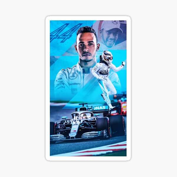 "Art Lewis Hamilton Illustration" Sticker by sblakart | Redbubble
