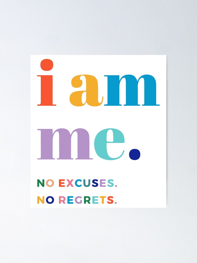 Póster «YO SOY YO, colores del arco iris» de TigerandtheMoon | Redbubble