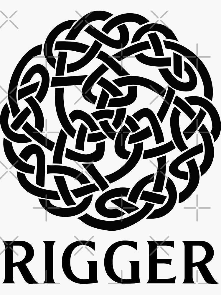 "Rigger: A single word that says everything" Sticker for Sale by Beijo ...
