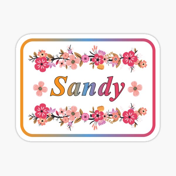 Sandy Name Stickers | Redbubble