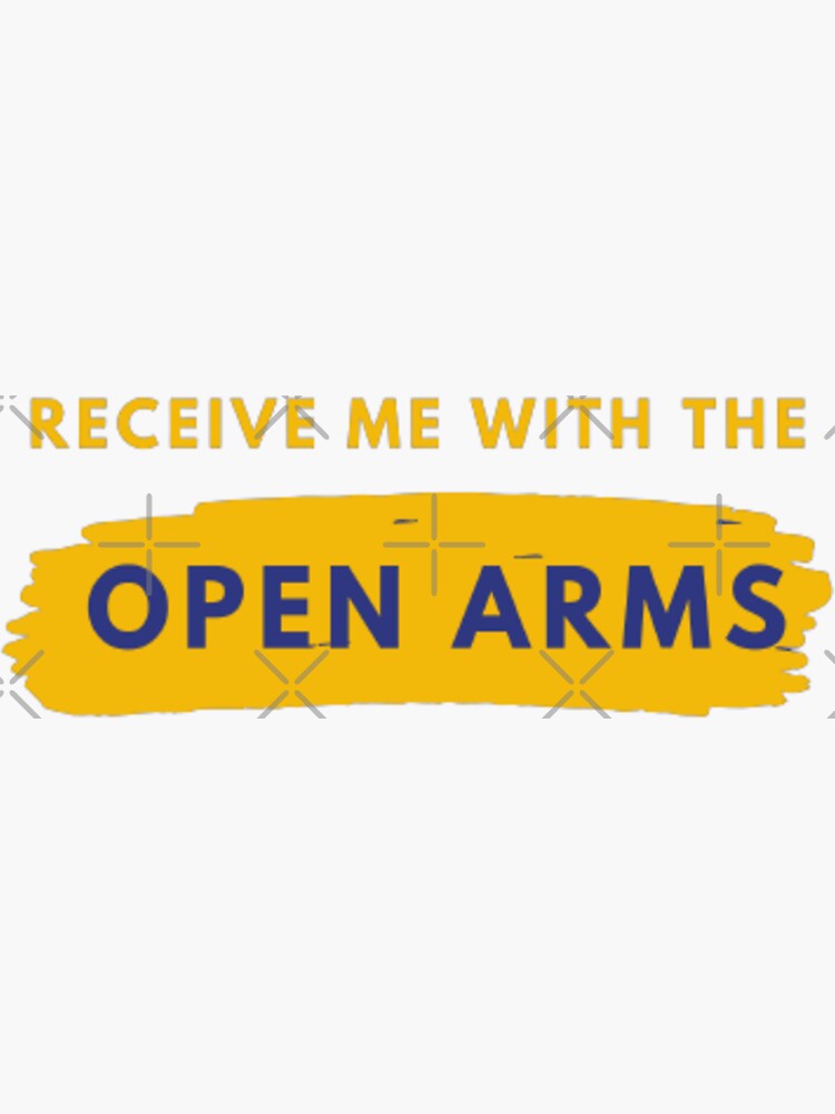 "Open arms" Sticker by yoca44 | Redbubble