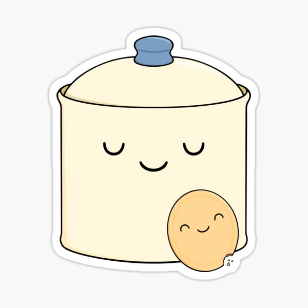 "Cute Cookie Jar" Sticker for Sale by BaconPancakes21 | Redbubble