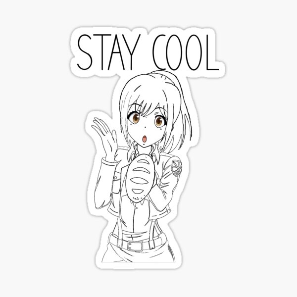 "Sasha Braus: Stay Cool" Sticker by Youscko | Redbubble