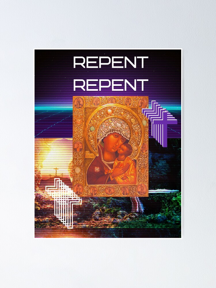 "Repent - Vaporwave Graphic -Gothic - Orthodx - Christian - 80S ...