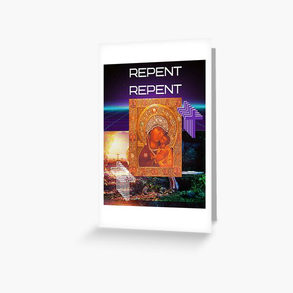"Repent - Vaporwave Graphic -Gothic - Orthodx - Christian - 80S ...