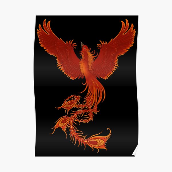 "Phoenix bird" Poster for Sale by PCMdesigner | Redbubble