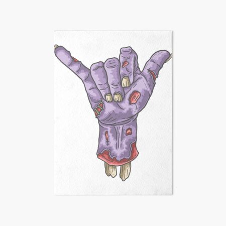 "aloha hand skeleton" Art Board Print for Sale by fabien-p | Redbubble