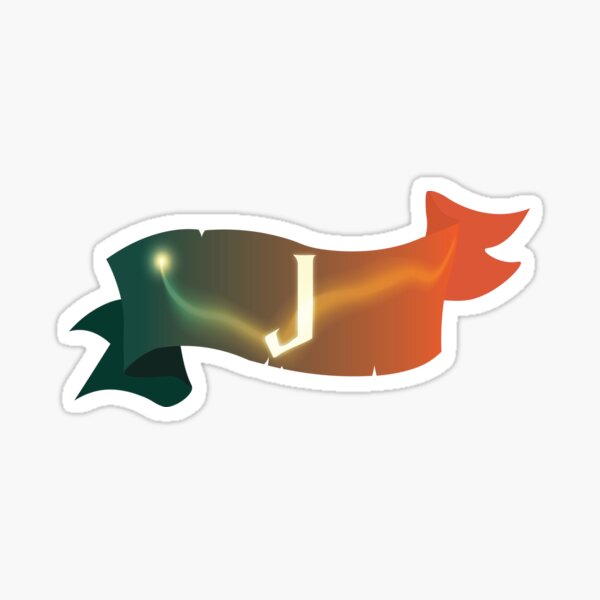 "Letter J" Sticker for Sale by sabinako | Redbubble