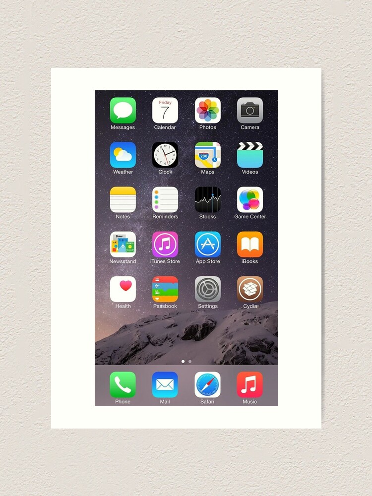 "iPhone Homescreen" Art Print for Sale by mankor | Redbubble