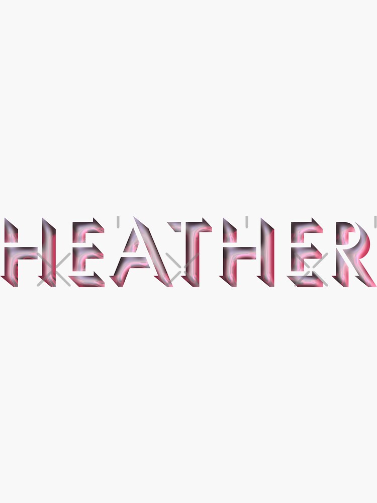 "Heather" Sticker by Melmel9 | Redbubble