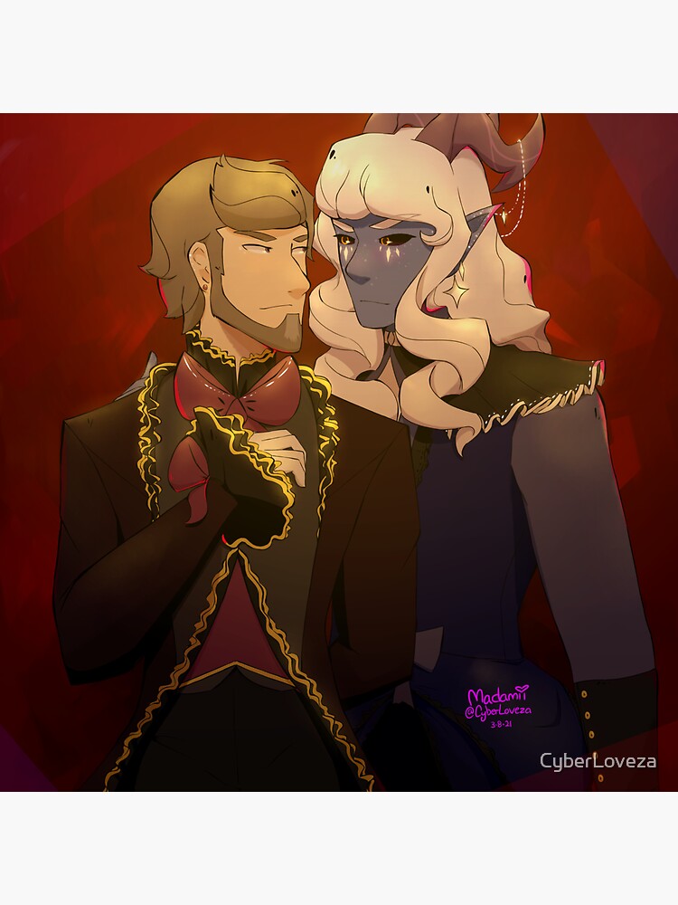 "Victorian Viravos - The Dragon Prince Viren And Aaravos" Sticker for ...