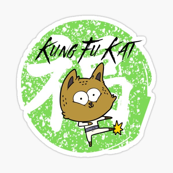 "Kung Fu Kat 3" Sticker for Sale by DanF-Ts | Redbubble