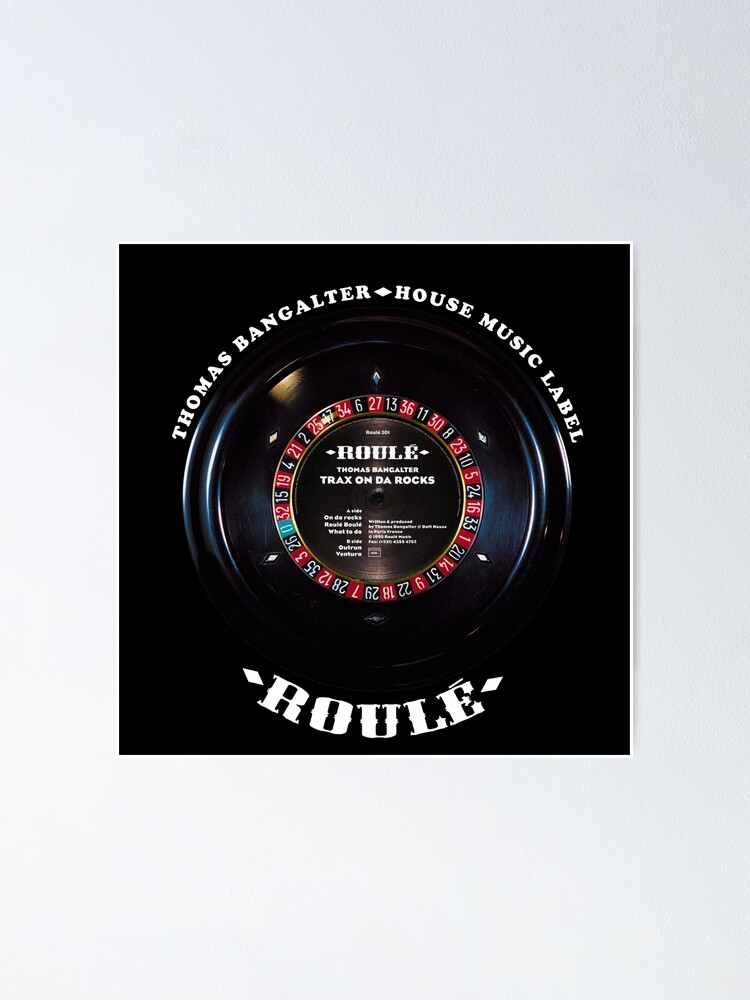 Póster «Vinilo enrollado Thomas Bangalter House Music: MODELO NEGRO ...