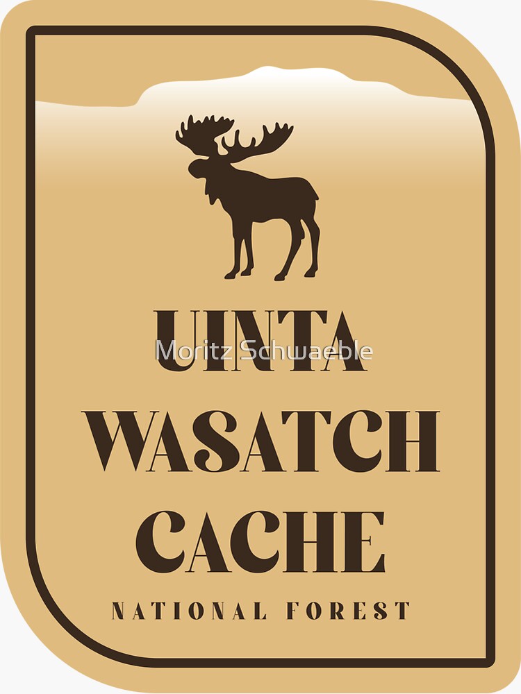 "Uinta Wasatch Cache National Forest" Sticker for Sale by ...