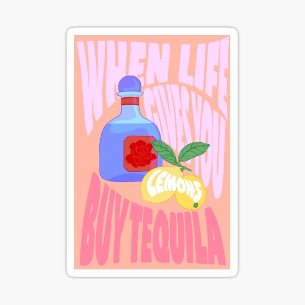 tequila lover. funny stickers fruit stickers stickers for best friend ...