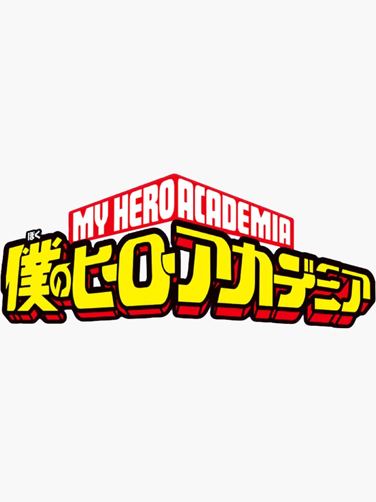 "Boku no Hero - My hero academia" Sticker for Sale by klonoamario95 ...