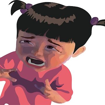 "Crying Boo Meme" Sticker for Sale by kennyyyd | Redbubble