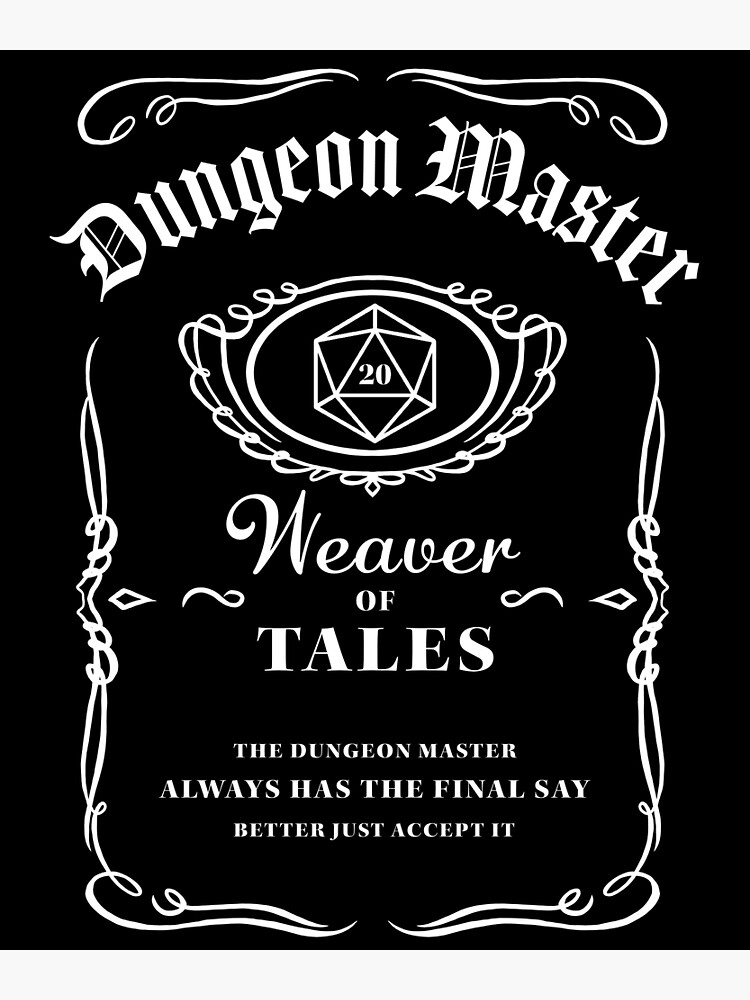 "Dungeon master dnd logo" Poster for Sale by Compeer | Redbubble