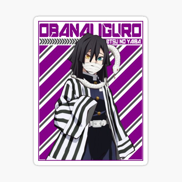 "KIMETSU NO YAIBA OBANAI IGURO" Sticker by VotreVPX | Redbubble