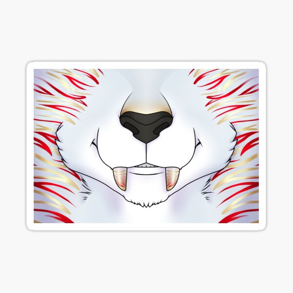 "Fantasy Saber Mask White" Sticker for Sale by KeishaMaKainn | Redbubble