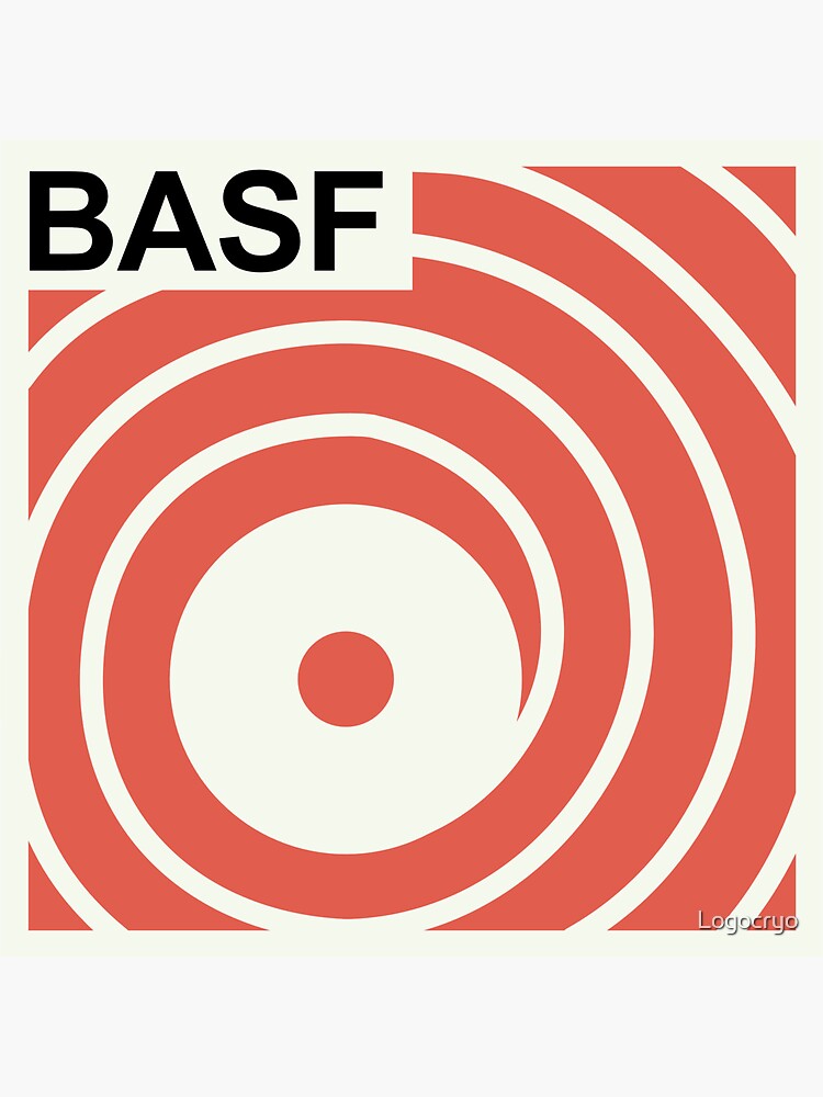 "'BASF' logo recreated by Logocryo" Sticker for Sale by Logocryo ...