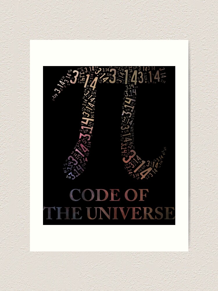 "Pi Code Of The Universe Greek Letter Math Mathematic Science Symbol ...