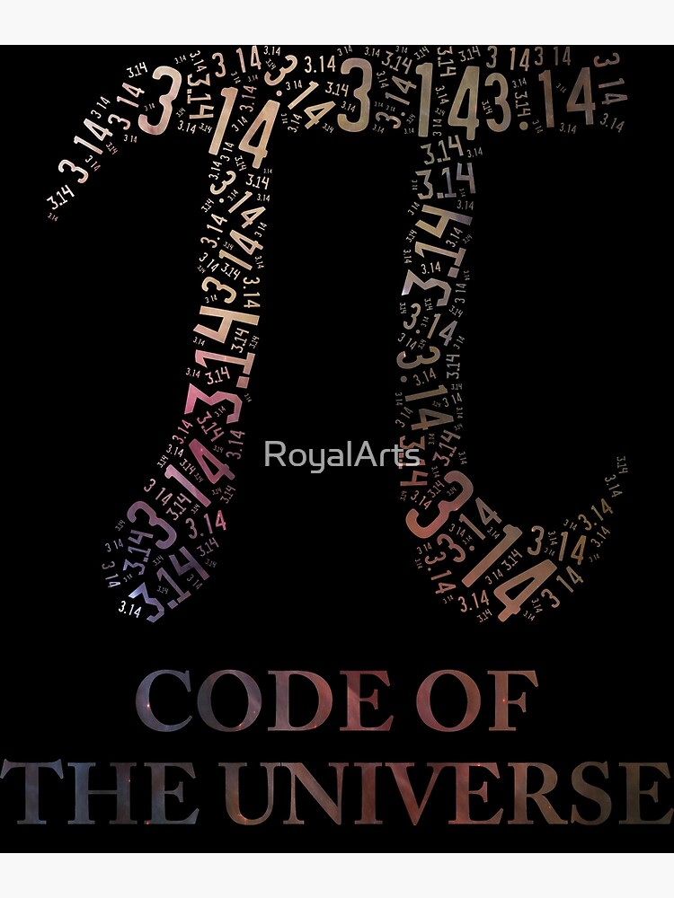 "Pi Code Of The Universe Greek Letter Math Mathematic Science Symbol ...