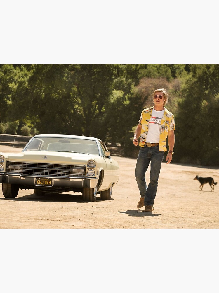 "Brad Pitt as Cliff Booth" Sticker by HollywoodGlam | Redbubble