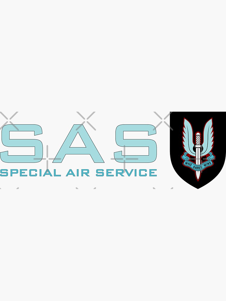 "UK BRITISH ARMY SAS SPECIAL AIR SERVICE" Sticker for Sale by ...